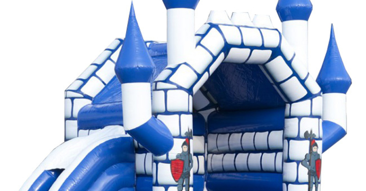 Hüpfburg Midi Ritterburg mit Rutsche gebraucht - Hüpfburg-Shop.de