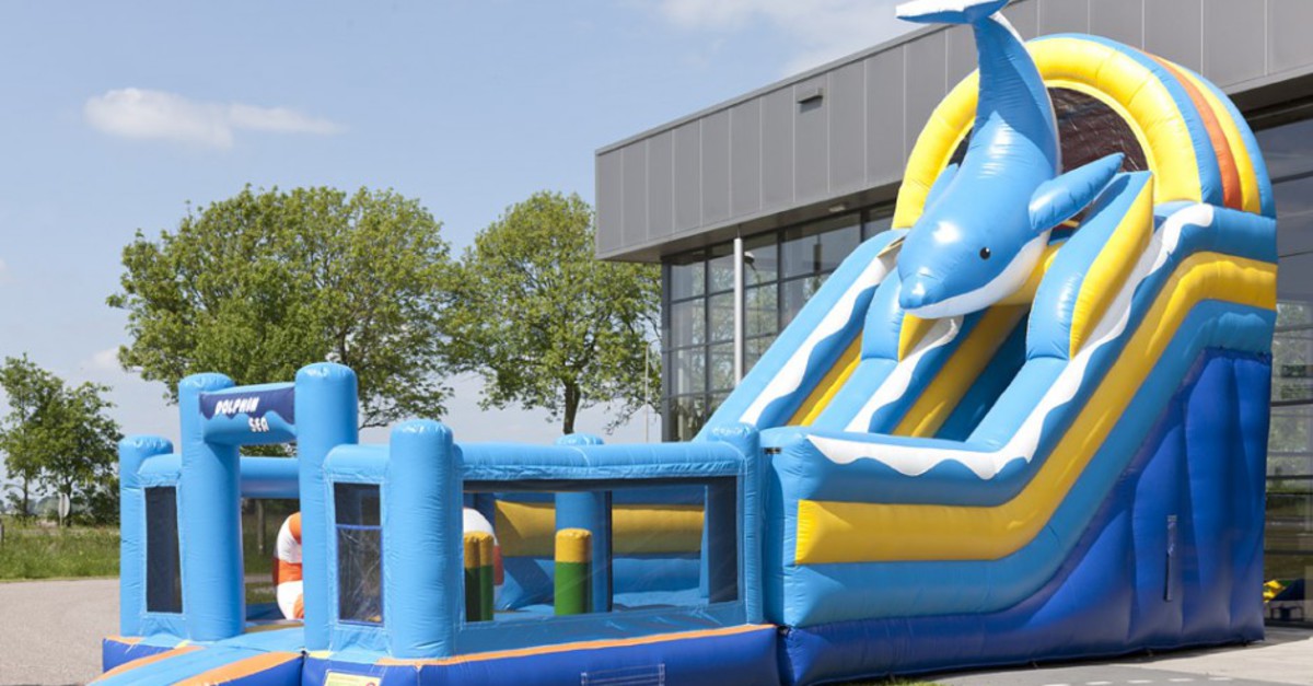 Riesenrutsche Super Delfin - Hüpfburg-Shop.de